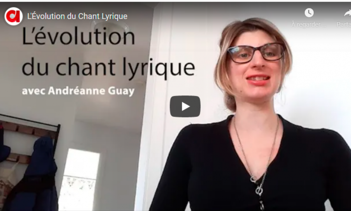 L'évolution du chant lyrique - École de musique L'Accroche Notes